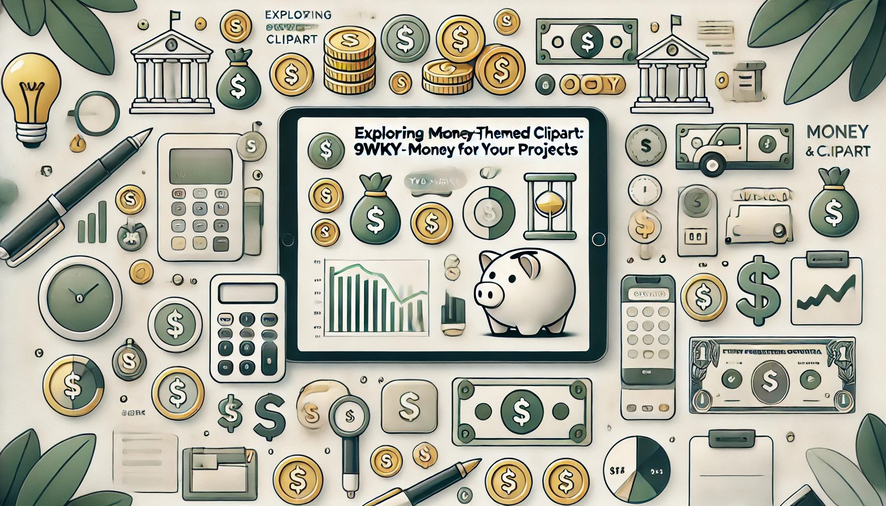 Exploring Money-Themed Clipart:ymcga3_9wky= Money for Your Projects